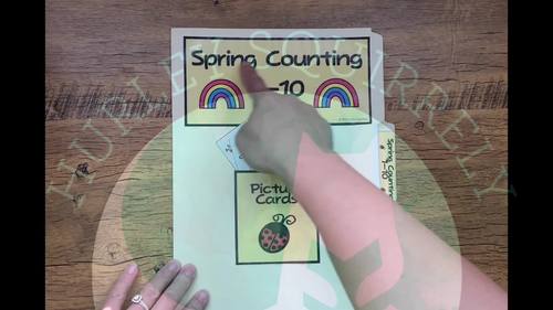 Spring Counting to 20 File Folder Activities for Preschool and Kindergarten