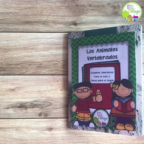 Animals Interactive Notebook in Spanish by ESL VILLAGE | TPT