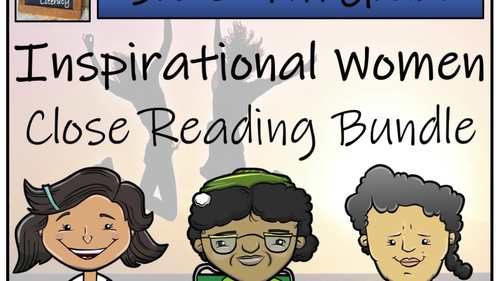 Inspirational Women Close Reading Comprehension Bundle | 3rd Grade ...
