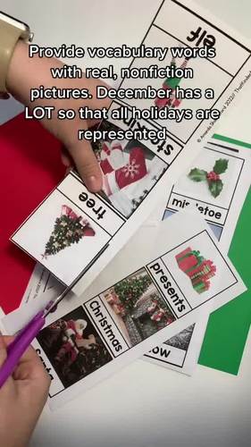 December Writing Center | Nonfiction Pictures | Real Pictures | Editable