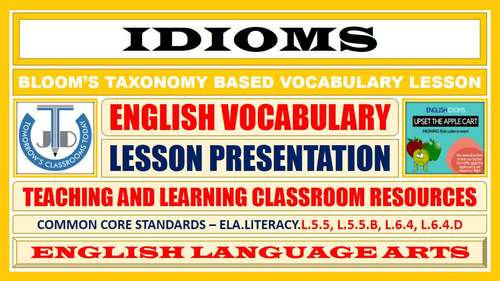 IDIOMS: POWER-POINT PRESENTATION - 6 SESSIONS by JOHN DSOUZA | TPT