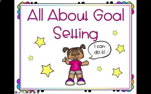 Goal Setting Slides and Worksheets | Printable | by Busy Little Bees