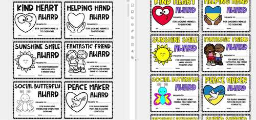 Editable Student Awards | 50 End of Year Certificates | Coloring Fun