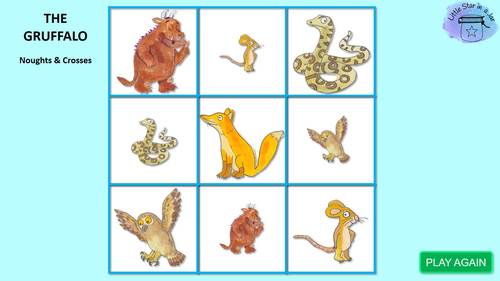 THE GRUFFALO Noughts and Crosses / Tic-Tac-Toe (PowerPoint Game)