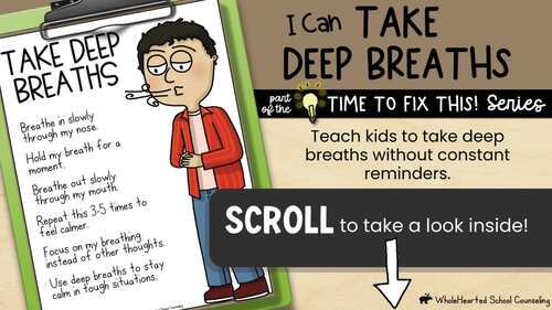 Take Deep Breaths Social Skills Story – Calm Down & Self Regulation Lesson