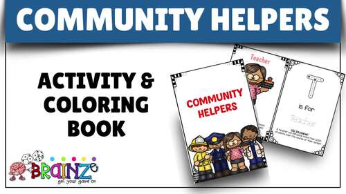Community Helpers Thematic Unit | Career Day Centers and Activity Booklet