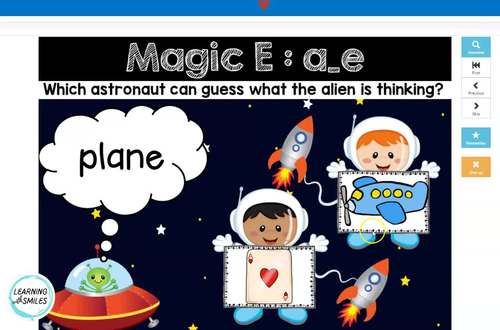 Space Magic E (a_e) Digital Task Cards | TPT