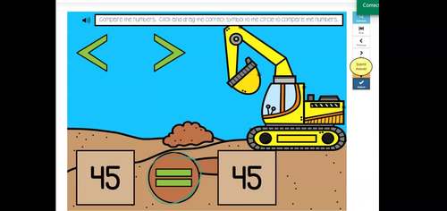 Comparing Two Digit Numbers 0-100 with Symbols Boom™ Cards by Primary ...