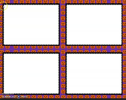 Editable task card templates premade for commercial use Halloween theme