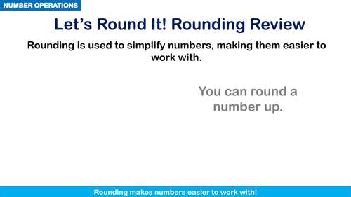 Rounding Numbers (Including Rounding Decimals) PowerPoint Slides. Mini ...