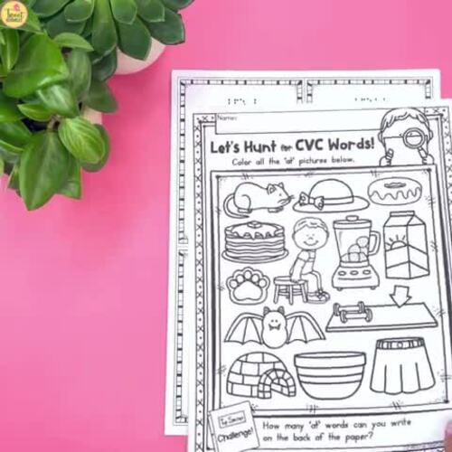 CVC Word Family 'AP' No Prep Phonics Printables by Tweet Resources