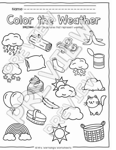 What is Weather? Activities - KINDERGARTEN SCIENCE by Mrs Wernsings ...