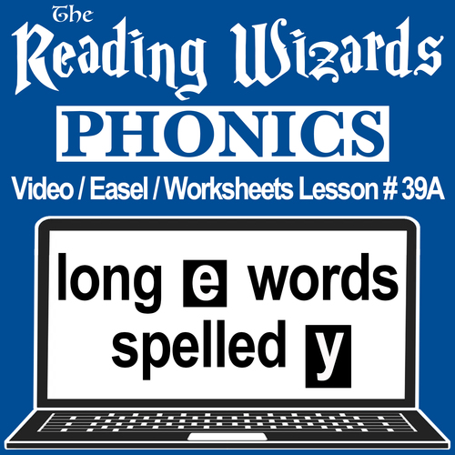 Phonics Long E Words Spelled with Y - Video Worksheets - Reading ...