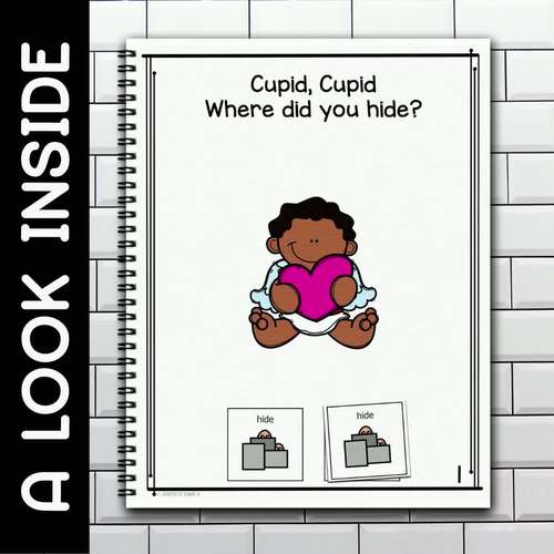 Valentine Adapted Book & File Folder Games | Cupid | Colors Shapes Matching