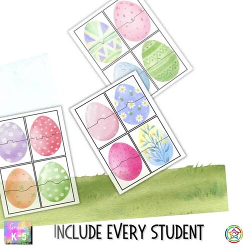 Partner Pairing Puzzles | Spring Eggs | Class Management | Inclusive ...