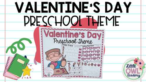 Valentine's Day Preschool Theme by Little Owl Academy | TPT