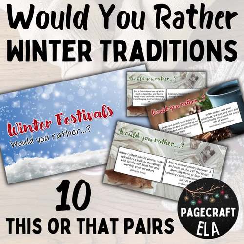 Winter Traditions | Would You Rather | This or That | Break Breaks ...