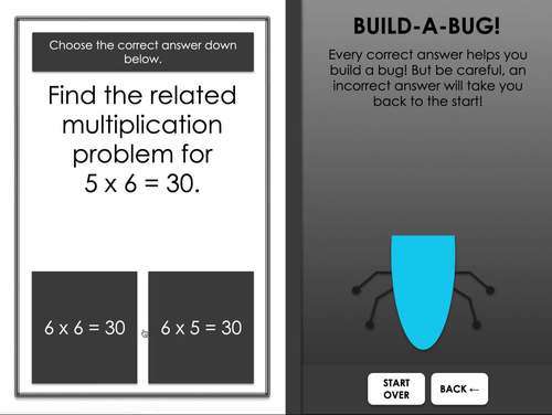 Commutative Property of Multiplication Math Game for PowerPoint