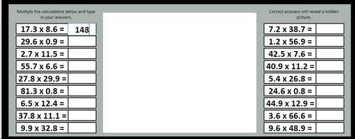 Wizard Decimal Multiplication Pixel Art Mystery Reveal by Juliane Hodkinson