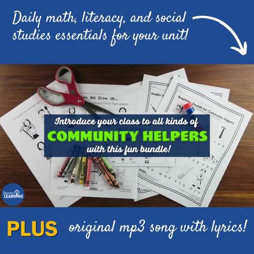 Community Helpers Activities Math Worksheets Sort Craft Coloring Page Match