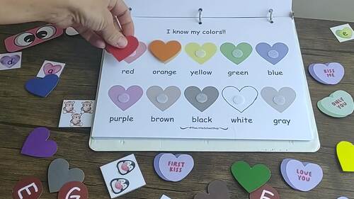 Valentine's Day Busy Book Valentine's Busy Book Preschool Learning ...