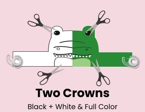 Crocodile Crown / Mask / Costume / Animal / Headband ** Two Crowns