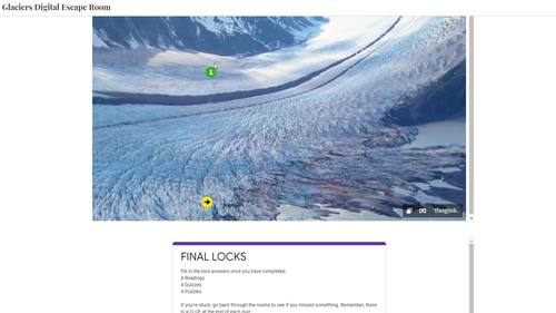 Glaciers DIGITAL ESCAPE ROOM for Google Drive® by Think Tank | TPT
