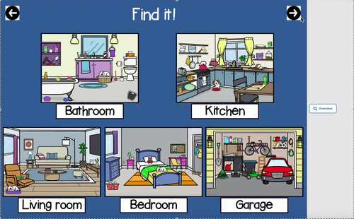 Find it in the House Speech Therapy Boom Cards Household Items Vocabulary