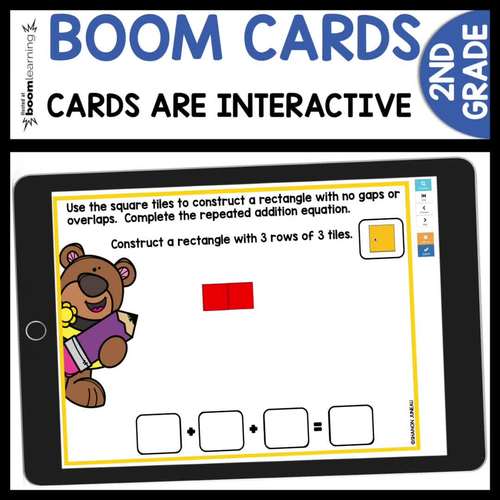 Repeated Addition and Arrays using Boom Cards | TPT