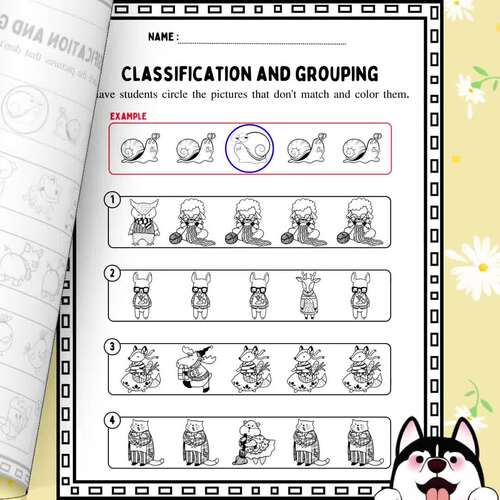 Classify and Categorize and Color, Activities Math & Art, Kindergarten