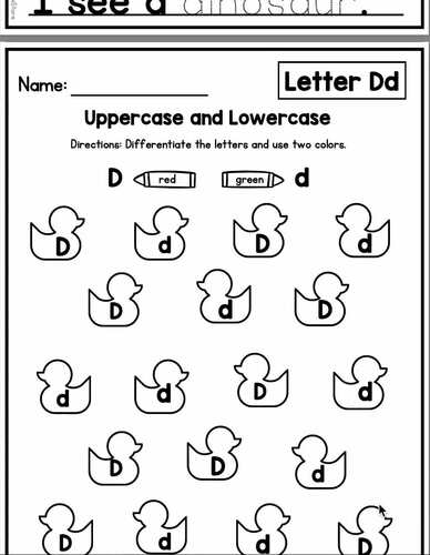 Letter Of The Week. Letter D | Handwriting Resource - PreK & Kindergarten