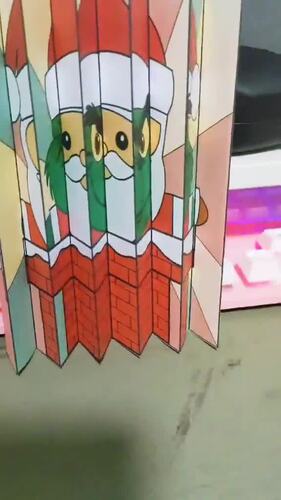 Christmas Crafts Agamograph Art Santa & The Grinch Chimney 2D X'mas ...