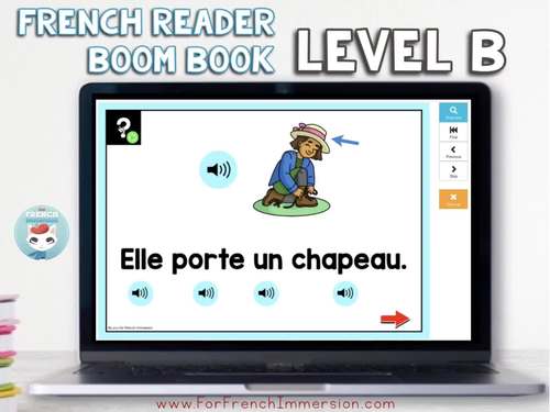 French Reader Activity Boom Books Bundle: LEVEL B | Cartes Boom French