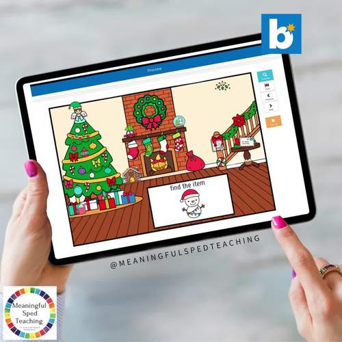 Christmas Scavenger Hunt & WH Question Scene House Boom Cards™ | TPT