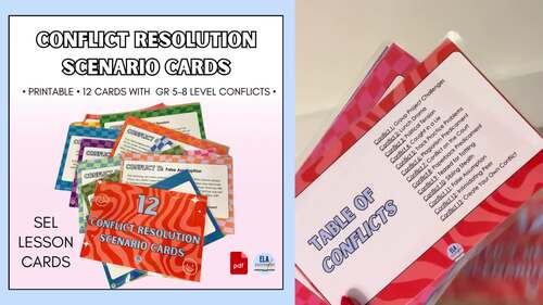 Conflict Resolution Scenario Cards | Role Play | Ready to Print | TPT
