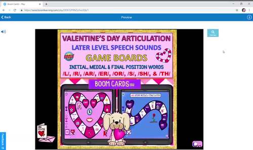 BOOM CARDS™ Valentine's Day Articulation Game Boards BUNDLE | TPT