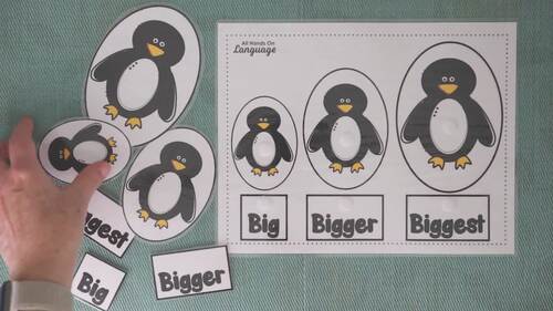 Big, Bigger, Biggest Penguin Size Ordering Activity, Compare Sizes and ...