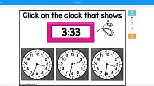 Telling Time to the Minute Set #2 - Boom Cards™ - Digital Activity
