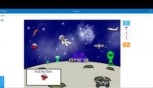 Space Scavenger Hunt and WH Question Scene (GIFS) Boom Cards™ | TPT