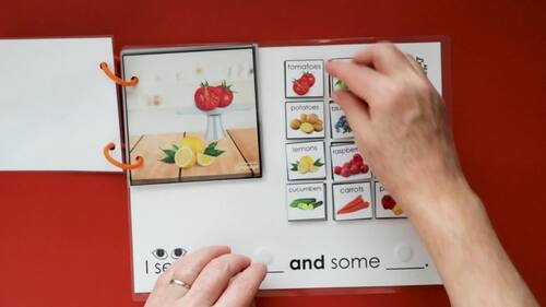 I See Fruits + Vegetables Interactive Book Make Compound Sentences with ...