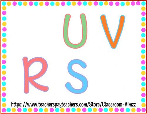 Alphabet Letters Wall Display, Large Alphabet Letters, Bulletin Board ...