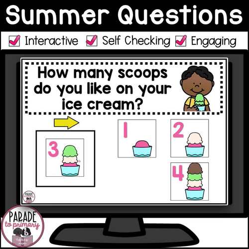 DIGITAL Questions of the Day - Summer #2 - Google Slides - Circle Time