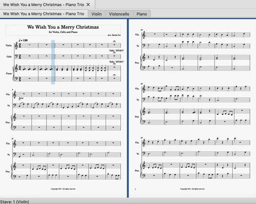 We Wish You a Merry Christmas - Piano Trio for Violin, Cello and Piano