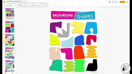 Digital Henri Matisse Collage Art Lesson & Artist Biography on Google ...