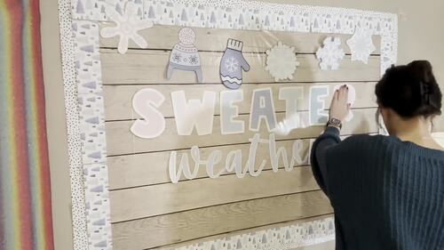 Winter Bulletin Board Kit, Sweater Weather Writing Craftivity, Winter ...