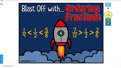 Comparing and Ordering Fractions | Boom™ Cards | 3.NF.A.3 | 4.NF.A.2
