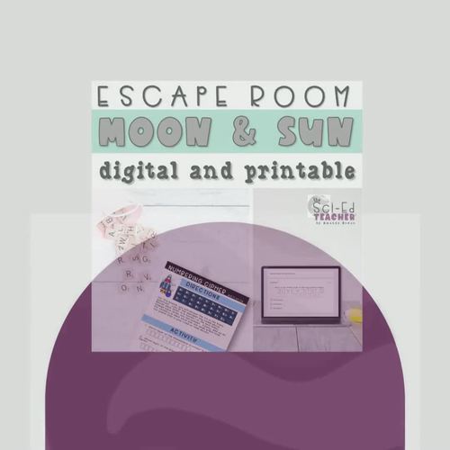 What are Moon Phases Caused By Escape Room by Amanda Bowen - The Sci Ed ...