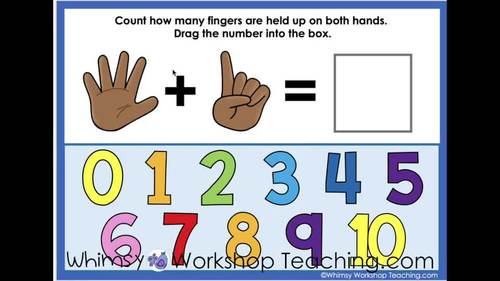 Google Slides Math Add to 10 Count on Fingers Distance Learning | TPT
