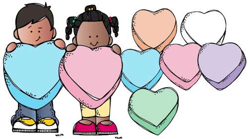 Conversation Hearts clip art, Valentine's Day Mini by Melonheadz Clipart