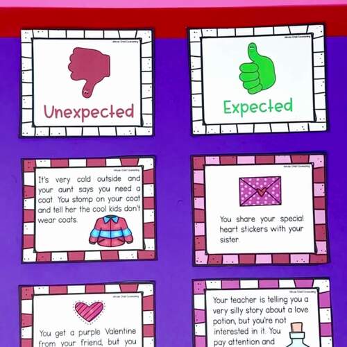 Valentine's Day Counseling Expected vs Unexpected Behavior Social ...